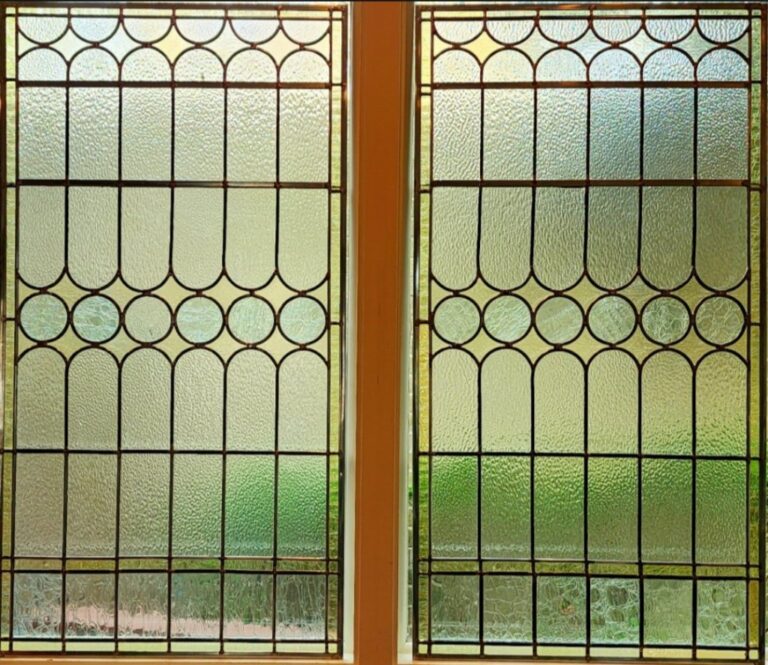 Double panels restored | McLean Stained Glass Studios